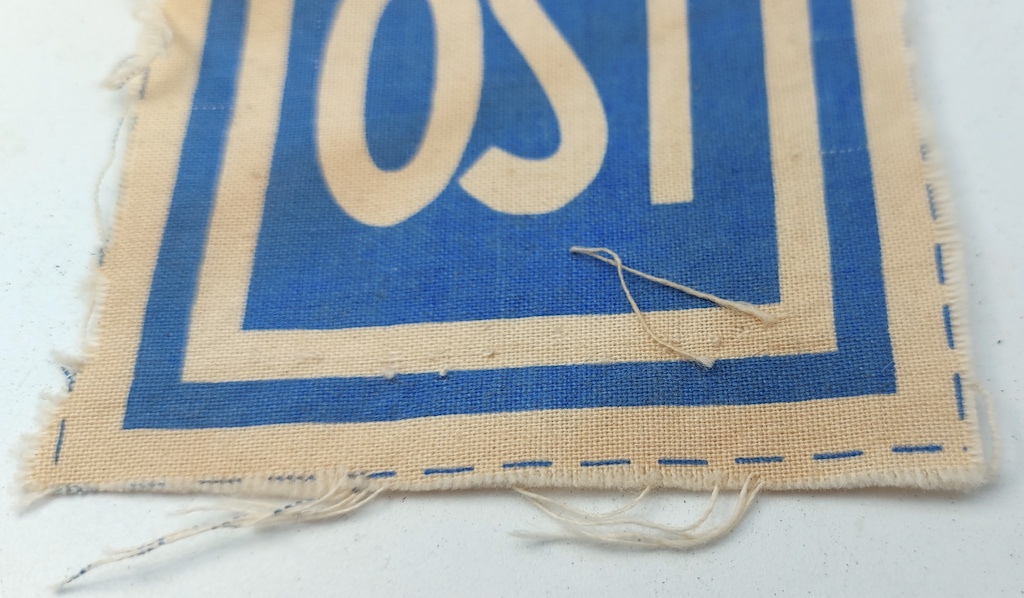 Holocaust FORCED LABOR workers eastern OST patch Ostarbeiter