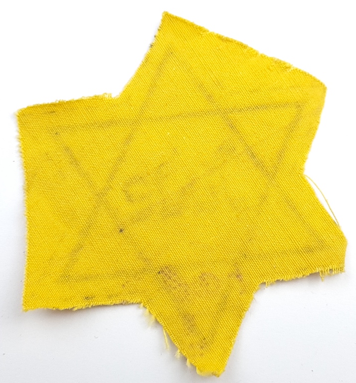 Star of David uncut JUDE from Germany Jew Jewish Holocaust patch badge