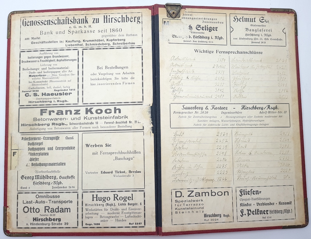 WW2 German Nazi Early NSDAP NICE folder binder with ads inside eagle ...