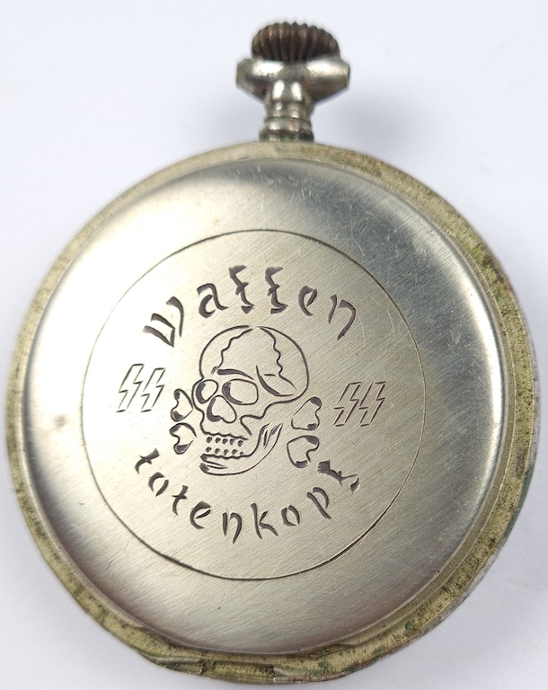 WW2 German Nazi WAFFEN SS TOtENKOPF commemorative pocket watch by ...