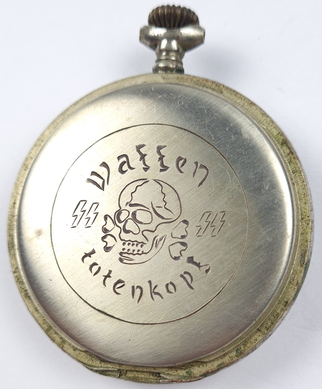 WW2 German Nazi WAFFEN SS TOtENKOPF commemorative pocket watch by ...