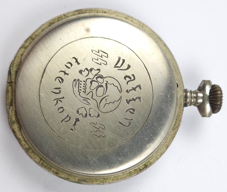 WW2 German Nazi WAFFEN SS TOtENKOPF commemorative pocket watch by ...