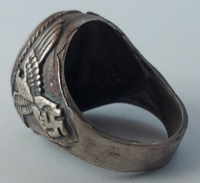 WW2 German Nazi Waffen SS Totenkopf skull ring