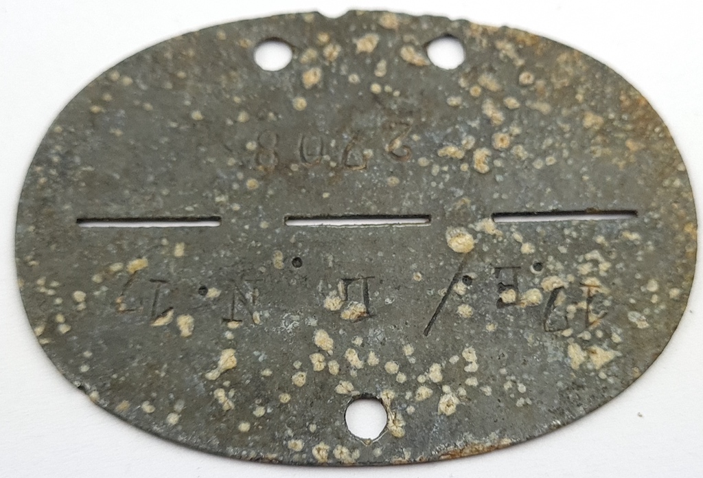 WW2 German Nazi Wehrmacht Heer relic ground dug found dogtag Soldier's ...