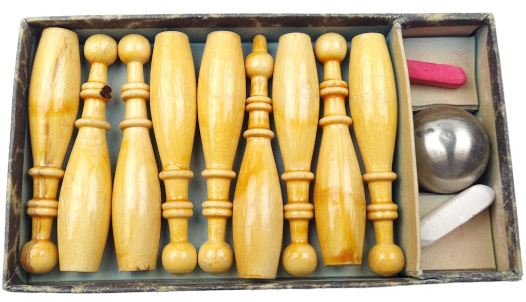 WW2 GERMAN THIRD REICH 1930S Kegel-Sport auf dem Tische Skittles and ...