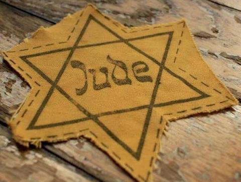 Star of David uncut JUDE from Germany Jew Jewish Holocaust patch badge