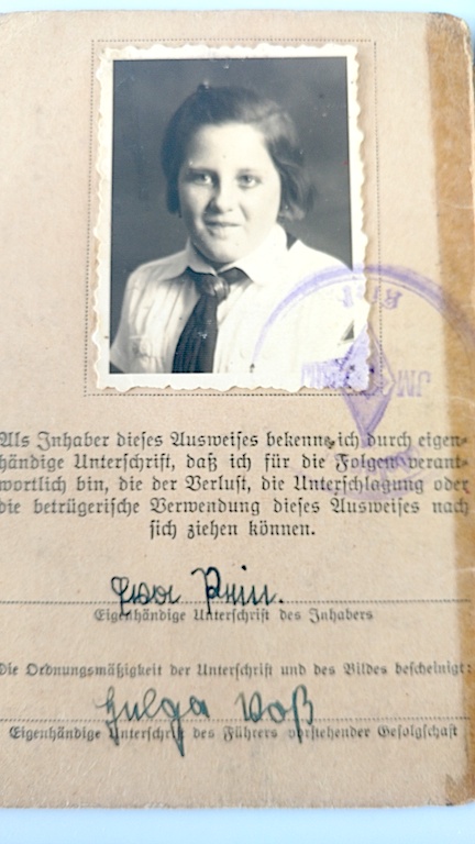 WW2 GERMAN NAZI AMAZING 4 PAGES FLIP HITLER YOUTH ID WITH CHILD PICTURE ...