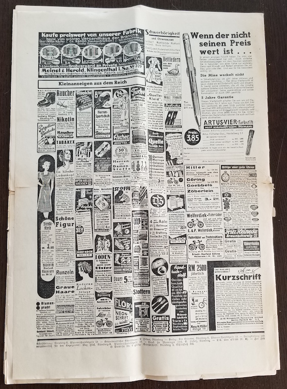 WW2 GERMAN NAZI RARE MOST INFAMOUS ANTI-SEMITIC ANTI-JEWISH GERMAN ...