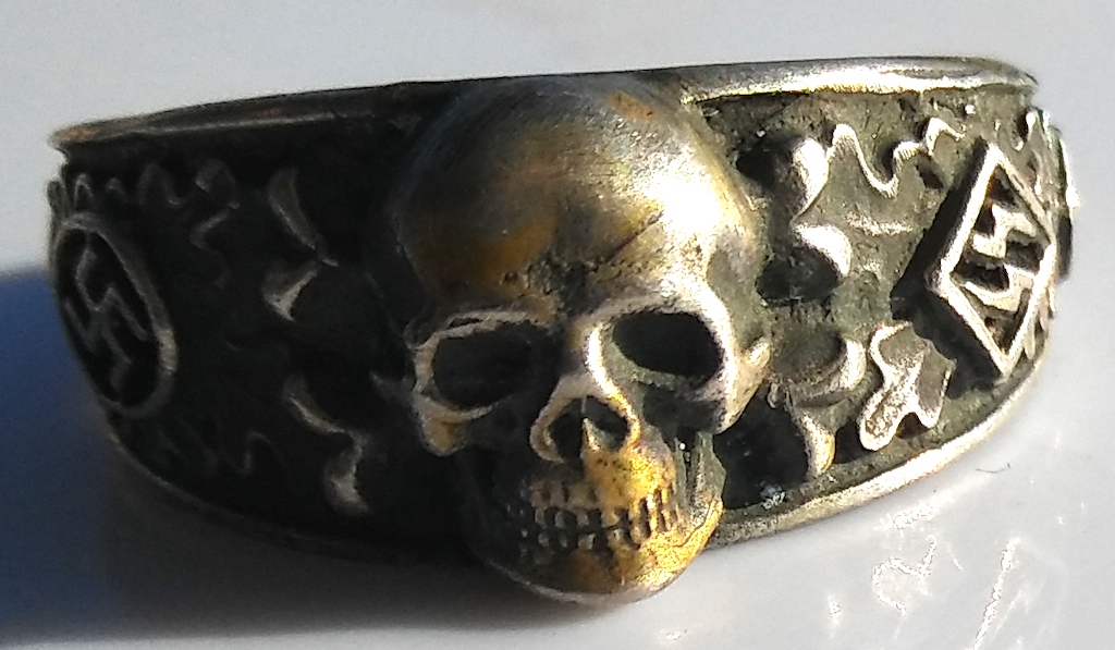 WW2 GERMAN NAZI WAFFEN SS TOTENKOPF DIVISION SKULL AMAZING ORIGINAL SS ...