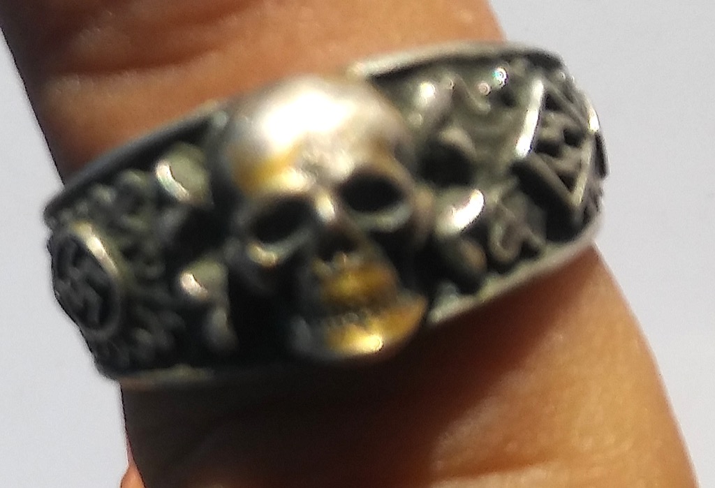 WW2 GERMAN NAZI WAFFEN SS TOTENKOPF DIVISION SKULL AMAZING ORIGINAL SS ...