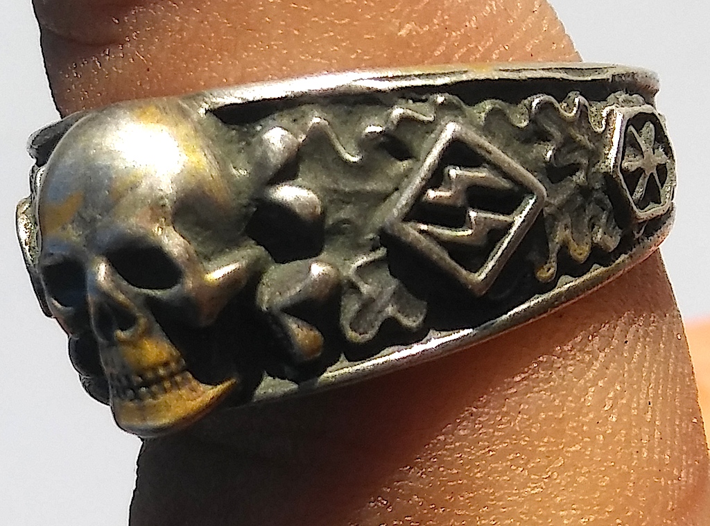WW2 GERMAN NAZI WAFFEN SS TOTENKOPF DIVISION SKULL AMAZING ORIGINAL SS ...