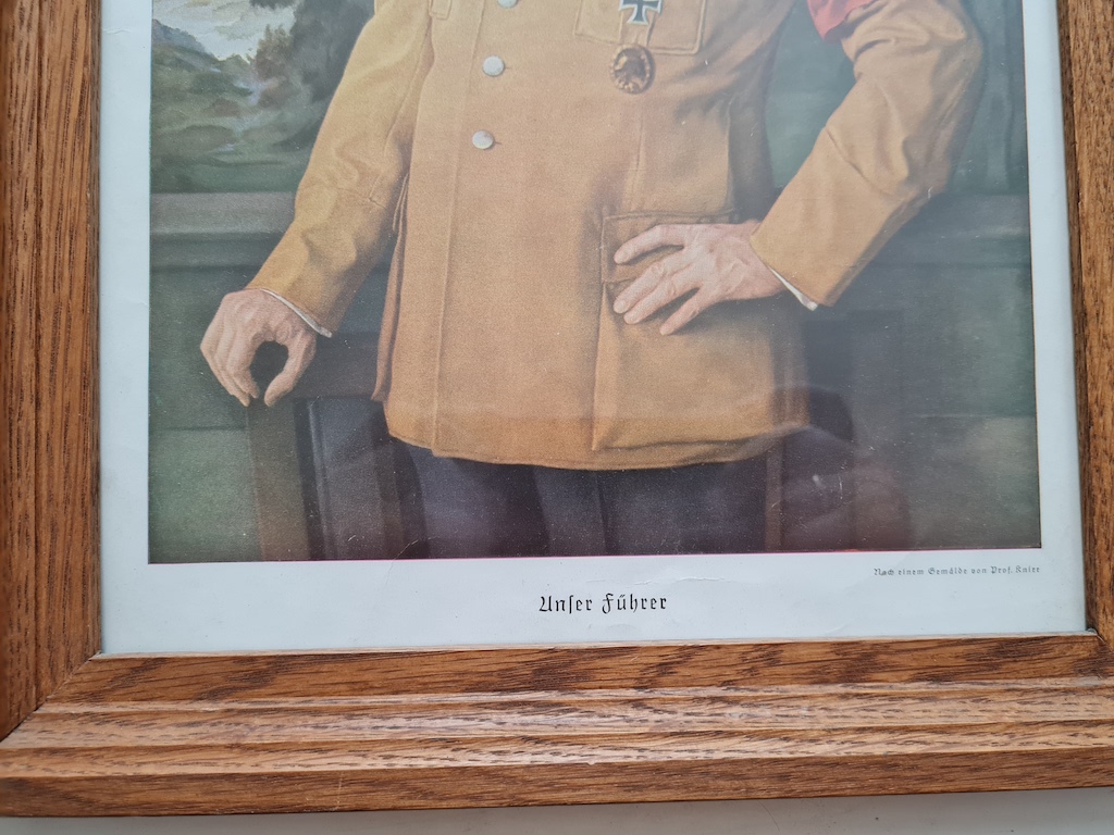 Adolf Hitler PAINTING photo frame from professor heinrich knirr Third ...