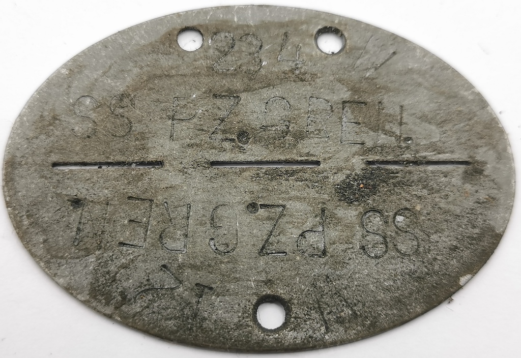 WW2 GERMAN NAZI WAFFEN SS PANZER GRENADIER SOLDIER ARMY DOG TAG DOGTAG ...