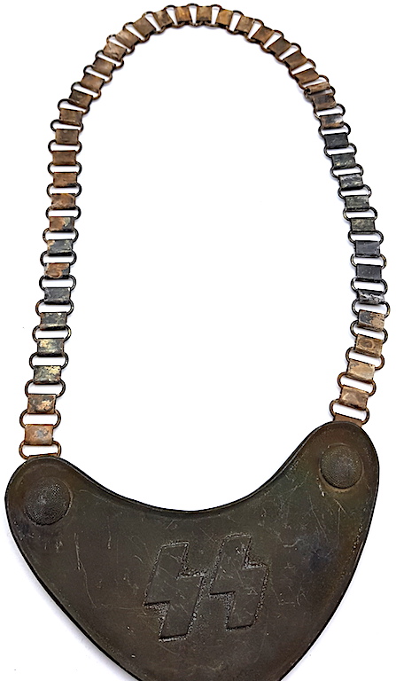 WW2 GERMAN NAZI RARE RELIC GROUND DUG FOUND WAFFEN SS GORGET MADE BY ...