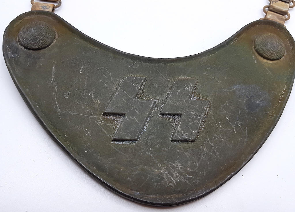 WW2 GERMAN NAZI RARE RELIC GROUND DUG FOUND WAFFEN SS GORGET MADE BY ...