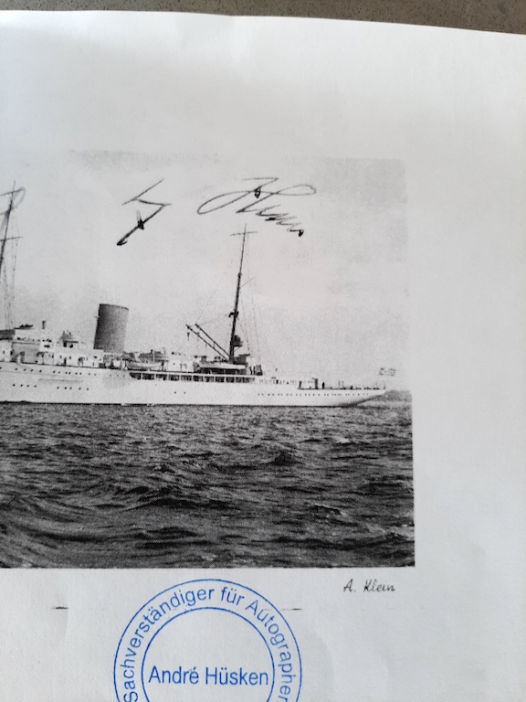 WW2 GERMAN NAZI UNIQUE PIECE OF HISTORY ADOLF HITLER PERSONAL YACHT ...