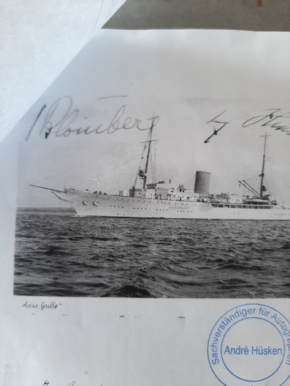 WW2 GERMAN NAZI UNIQUE PIECE OF HISTORY ADOLF HITLER PERSONAL YACHT ...