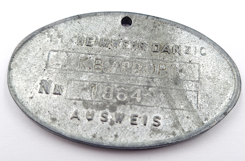 Berlin Gestapo Waffen SS polizei metal Id disk numbered police