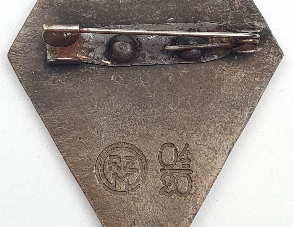 WW2 German Nazi Hitler Youth HJ sports fest diamond pin badge by RZM